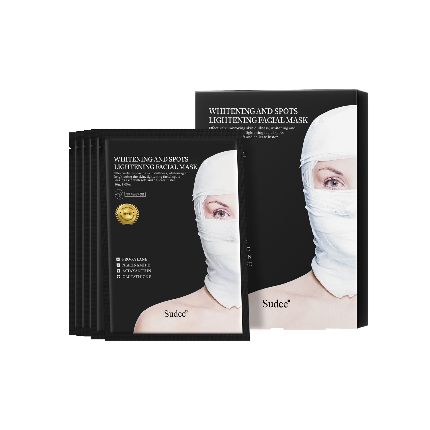 WHITENING AND SPOTS LIGHTENING FACIAL MASK - Sudee